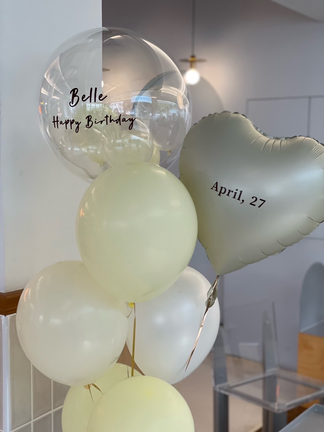 奶茶控最愛 焦糖奶茶組 空飄球串 | APRIL BALLOON 四月氣球