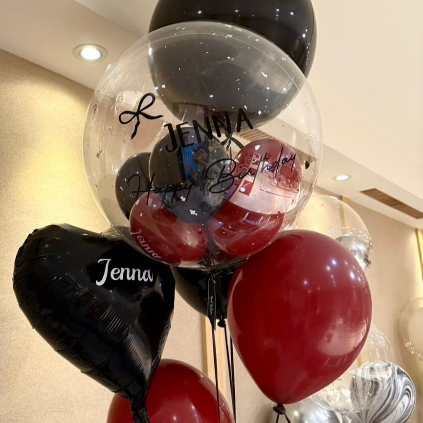 暮夜紅玫瑰 氣球串 | APRIL BALLOON 四月氣球